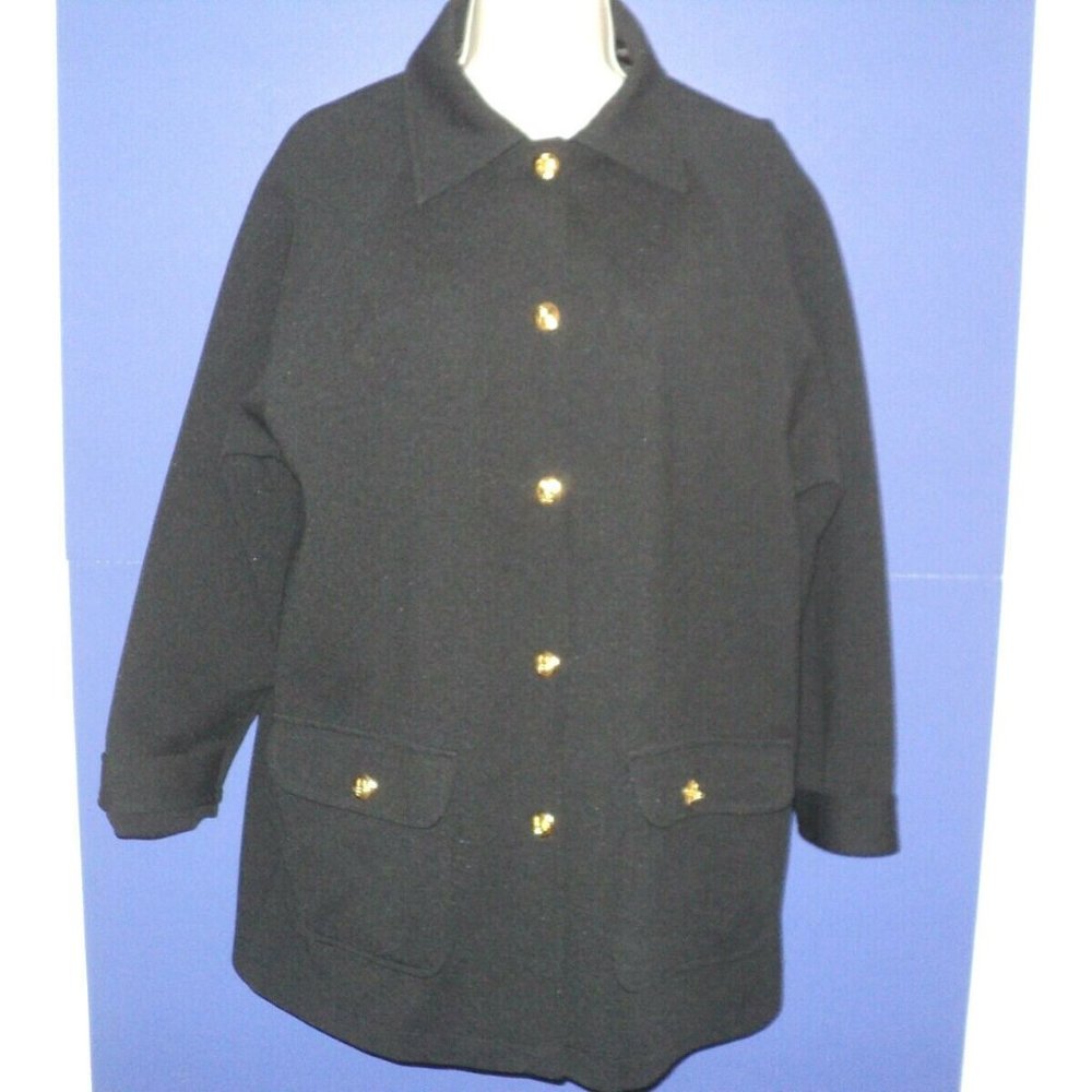 Vintage St John Small Jacket Dark Navy-Black - Gem